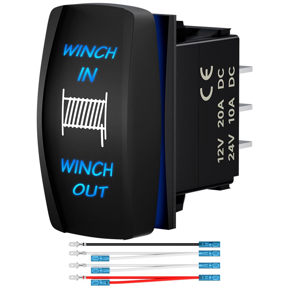 Mua Winch Switch, Malictele 7Pin ON/OFF/ON Momentary Winch Rocker ...