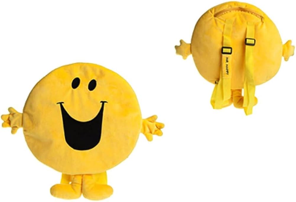Official Mr. Men Character Mr. Happy Plush Novelty Backpack – BigaMart