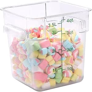 Amazon.com: Met Lux 4 Quart Brine Bucket, 1 Square Marinating Container ...