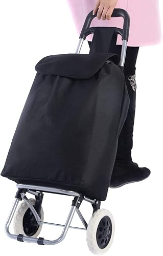 Happygrill Folding Shopping Cart Waterproof Trolley Stair Climbing ...