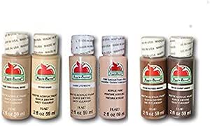Amazon.com: Dark Flesh Tone Acrylic Paint Set