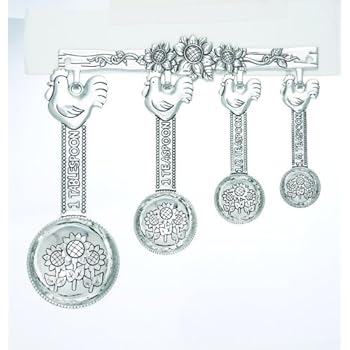 Amazon.com: Ganz Mini Measuring Spoons Set - Rooster: Paula Deen ...