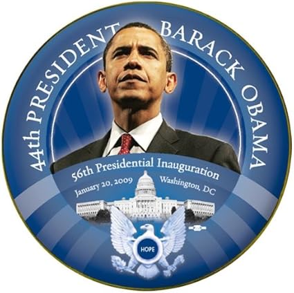 Amazon.com: 44th President Barack Obama Circular Lapel Pin SIZE 1 ...