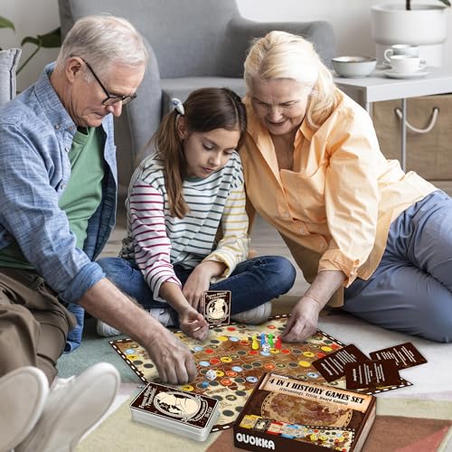 4in1 History Trivia Game for Adults - 500 Learning Cards Chronology ...