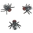 Amazon.com: Cooplay 30pcs Fake Fly Flies Bug Plastic Mock Insects ...