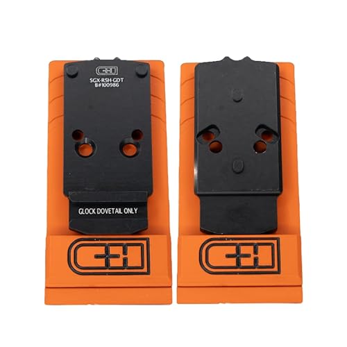 C+H Precision Optics Adapter Plate with Glock-Compatible Rear Sight ...