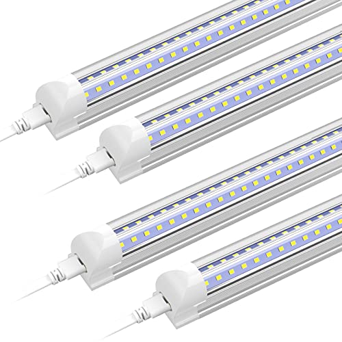 SHOPLED 4FT LED Shop Light, 36W 4680LM 5000K Daylight White, LED Tube Light Fixtures, V Shaped ...