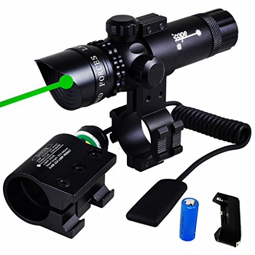 WNOSH Green Dot Sight with Pressure Switch 532nm Picatinny-Weaver Rail ...