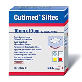 Amazon.com: Cutimed - Siltec Super Absorbent Silicone Foam Dressing ...