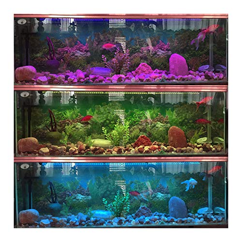 Lustaled Dimmable RGB LED Aquarium Hood Light 8W Color Changing LED ...