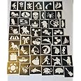 Amazon.com : Stencil Packs for Glitter Tattoos / Airbrush / Cakes ...