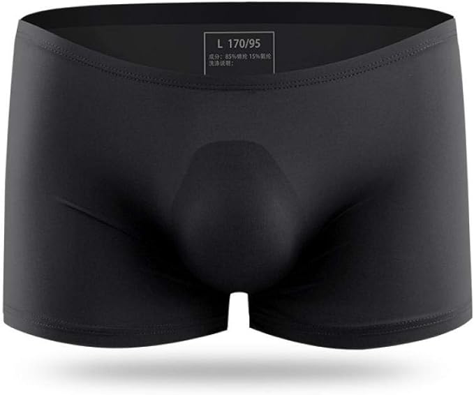5pcs/lot Ice Silk Men Underwear Seamless Transparent Boxer Shorts Ultra ...