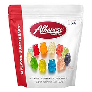 Amazon.com : Albanese Gummy Bears 12 Flavor : Grocery & Gourmet Food
