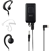 Amazon.com: VOICEPING PTT Earpiece USB C - Earbuds with PTT Button and Mic (for Teams, Zello ...