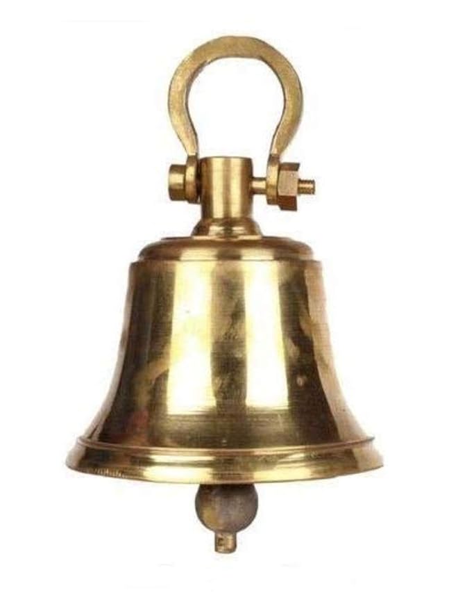 Buy jaisakshi Puja Bell Temple Bell Mandir Ghanta Religious Item Brass ...