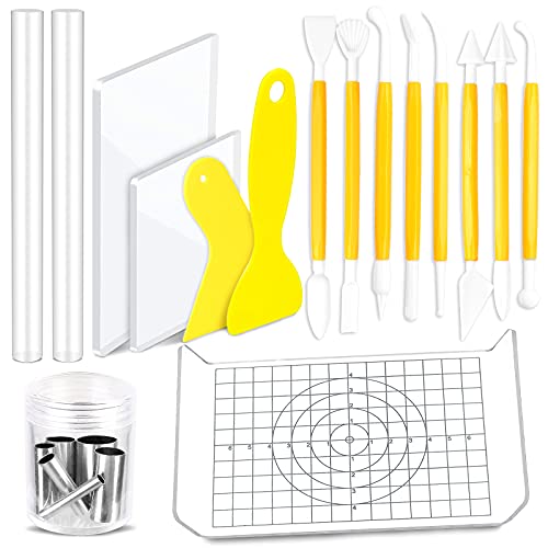 Clay Tool Set Includes Acrylic Clay Roller Acrylic Sheet Plastic ...