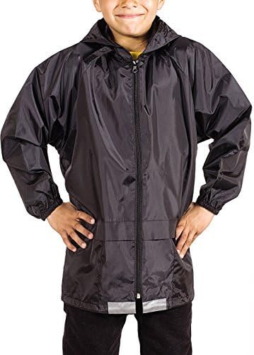 Boys Girls Kids Waterproof Rain Jacket Kagoul Kagool Rain Coat Kagoule ...
