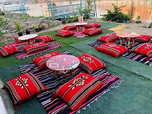 سعر Arabic Style Chair, Council of 4 Klimm Ground Pillows 100% Handmade ...