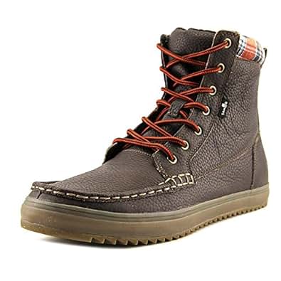Amazon.com | Sanuk Men's Statton Deluxe Boots Dark Brown 7 | Boots