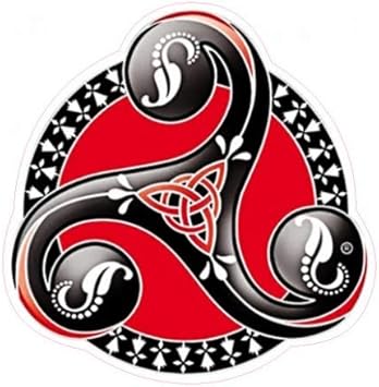 Amazon.fr : triskell rouge Bretagne Breizh logo 388 autocollant adhésif ...