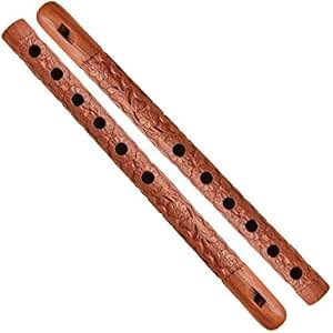 Amazon.com: Set of 2 Traditional Wooden Flute Great Sound Woodwind ...