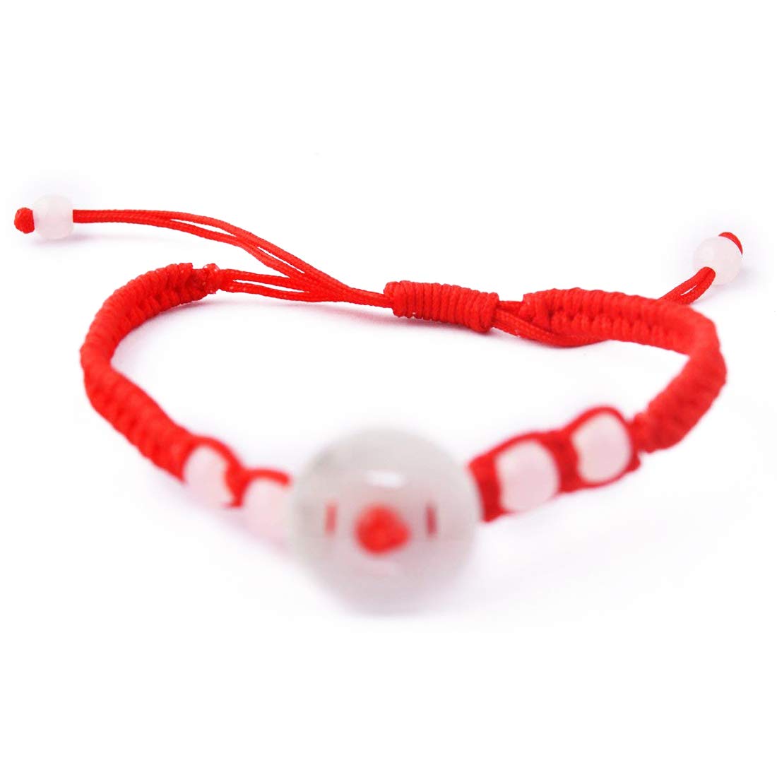 Amazon.com: Feng Shui Red String Bracelet with Jade Coin for Good ...