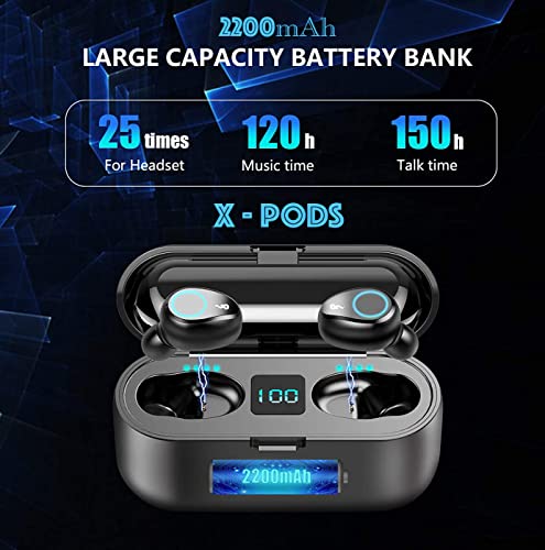 X-PODS True Wireless Earbuds Bluetooth Headphones Upgraded Touch ...