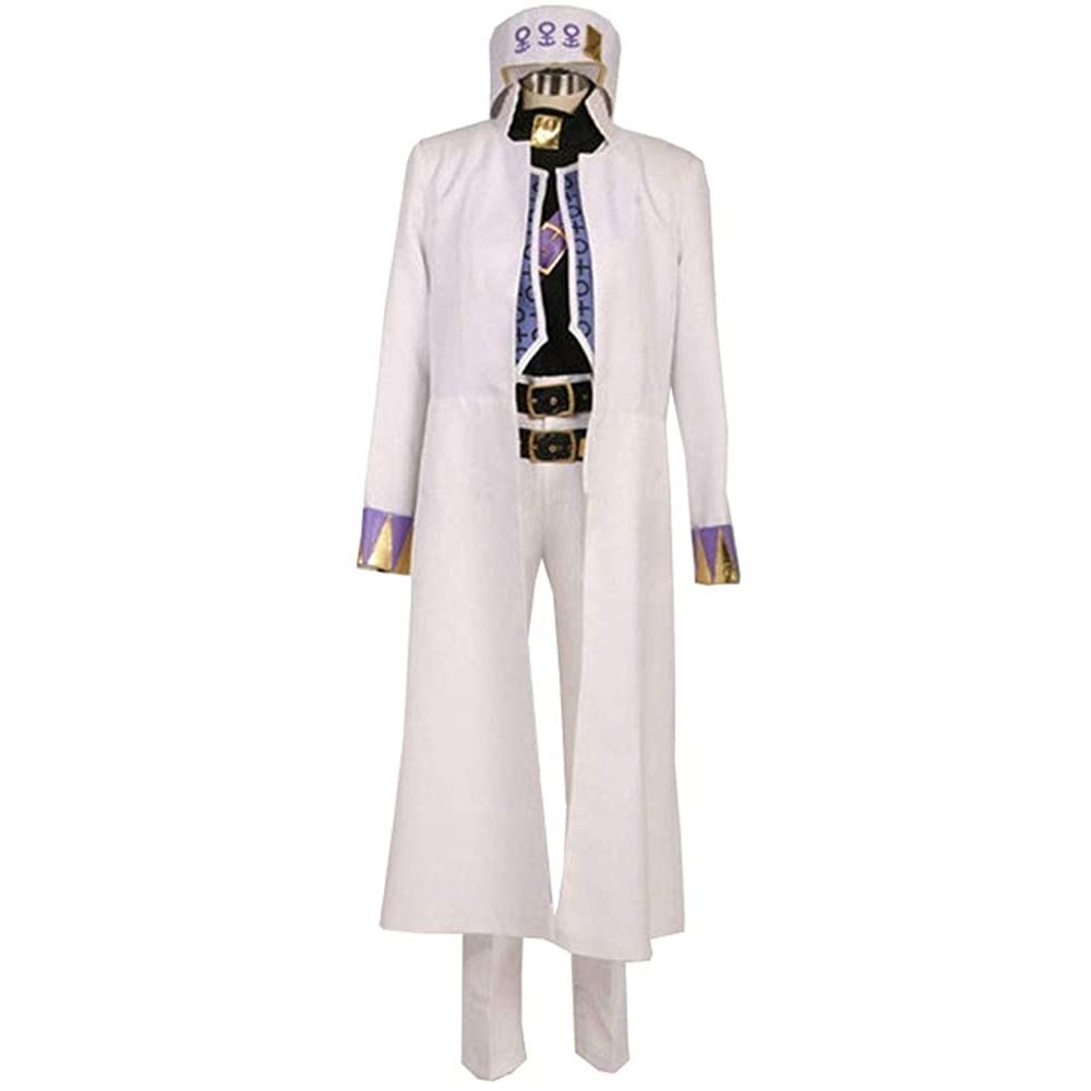 Mua Anime Part 4 Jotaro Kujo White Attire Cosplay Costume trên Amazon ...