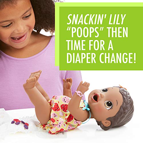 Baby Alive C2699 Super Snacks Snackin' Lily (African American), Multicolor | Pricepulse