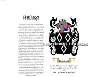 Amazon.com: Whitaker Coat of Arms/ Family Crest on Fine Paper and ...