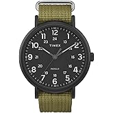 Amazon.com: Timex Men's Weekender 40mm Watch - Tan Strap White Dial ...