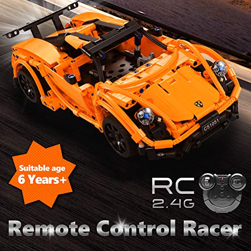 Car Model Building Kit, Stem Toy Car Remote Control Model Race Car with ...