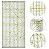 ATPWONZ Quilting Ruler, 6" x 12" Laser Cut Acrylic Quilters' Ruler with ...