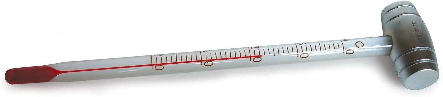 CellarDine CD0351 Wine Barrel Wine Thermometer: Amazon.co.uk: Kitchen ...
