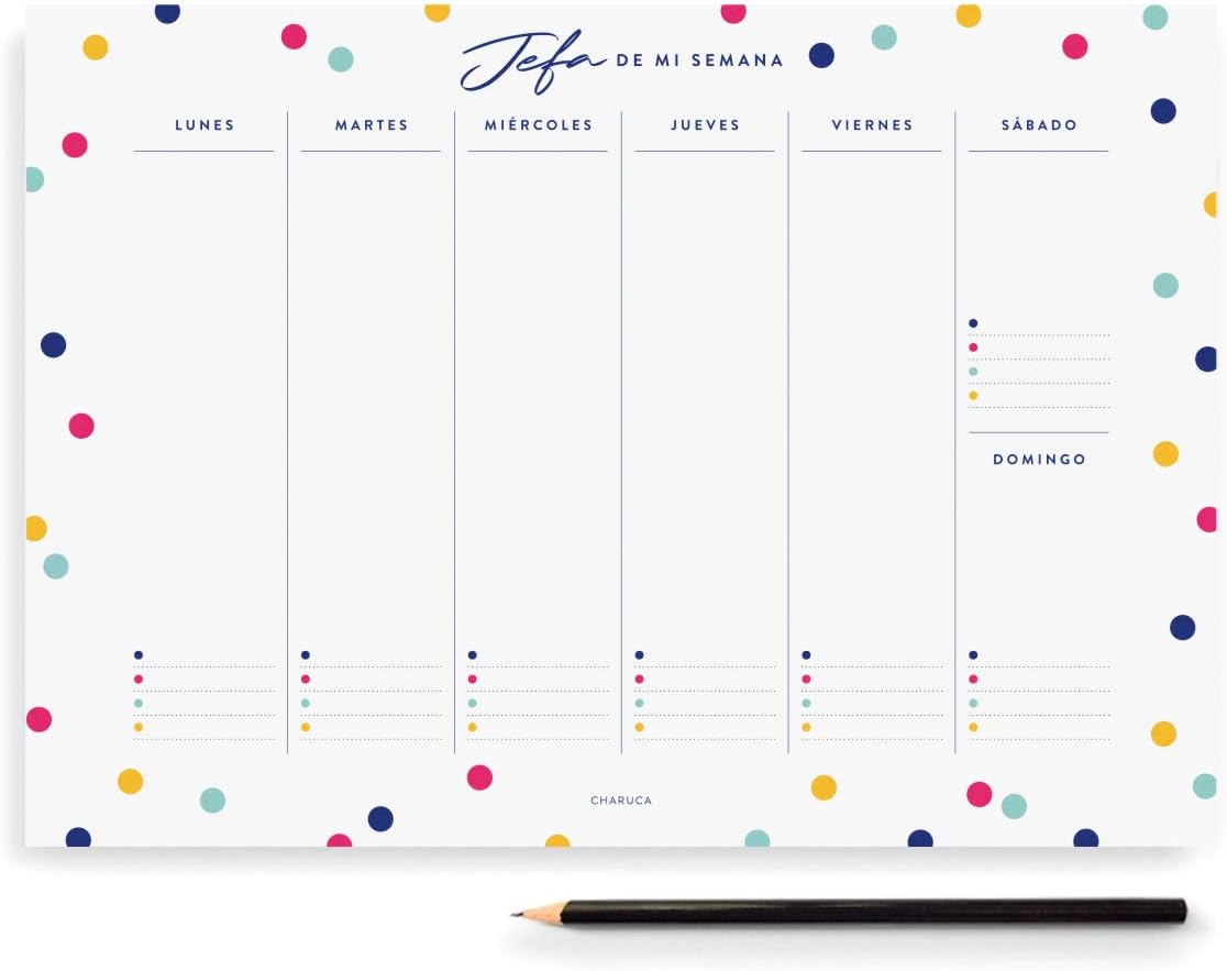 Jefa Confetti Weekly Planner - BigaMart