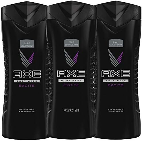 Axe Refreshing Body Wash Shower Gel, Excite, Pack of 3, (13.52 Fl. Oz ...