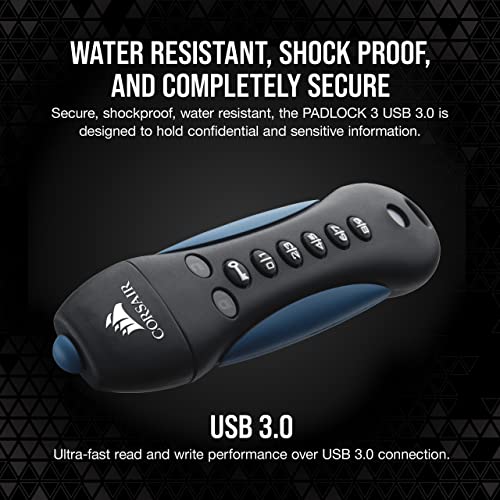 Mua Corsair Flash Padlock 3, 256 GB Secure USB 3.0 Flash Drive with ...