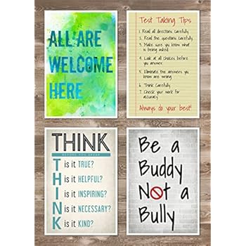 Amazon.com: Keep Calm Collection Motivational Posters - Set of Four 12 ...