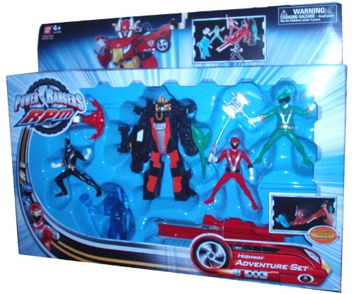 Buy Power Rangers RPM 5 Pack Action Figure Set - Highway Adventure Set ...