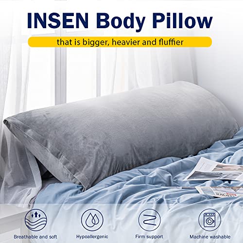 INSEN 55in Body Pillow-Full Body Pillow- Bed Sleeping Pillow-with ...