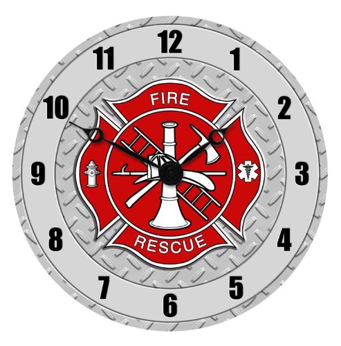 Amazon.com: Fire Department Wall Clock 109: Home & Kitchen
