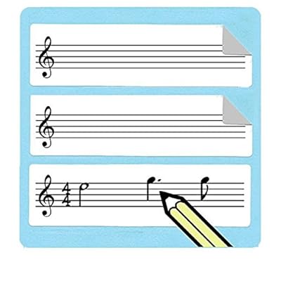 Treble Clef Staff Stickers - 75 Pack for Music Nepal | Ubuy