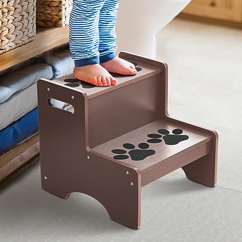OOOK Wooden Step Stools for Kids,Kids Step Stool Can Be Used as Toddler ...