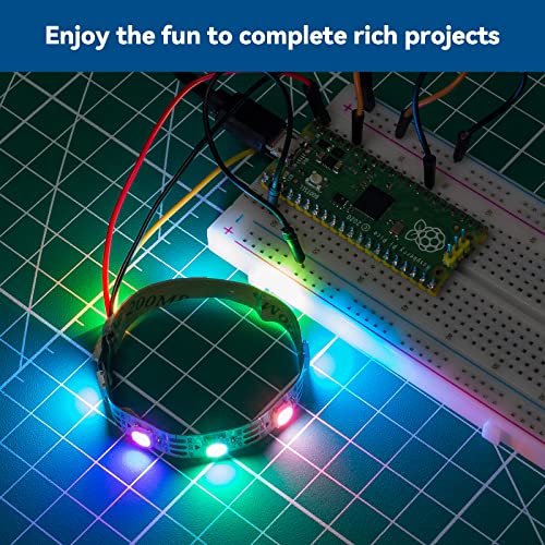 SunFounder Raspberry Pi Pico Starter Kit with 40 Projects Online Tutorials, MicroPython C Piper ...