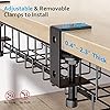 Yecaye 2 Packs Under Desk Cable Management Tray - Clamps Install No ...