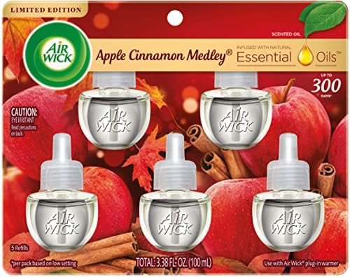 Goody Cla Air Wick Plugin Scented Oil 5 Refills, Apple Cinnamon Medley ...
