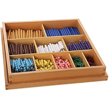 Amazon.com: Montessori Math Materials Bead Decanomial with box for ...