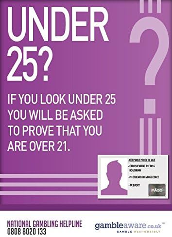 Think 25 Gambling Warning Poster - A4: Amazon.co.uk: Office Products