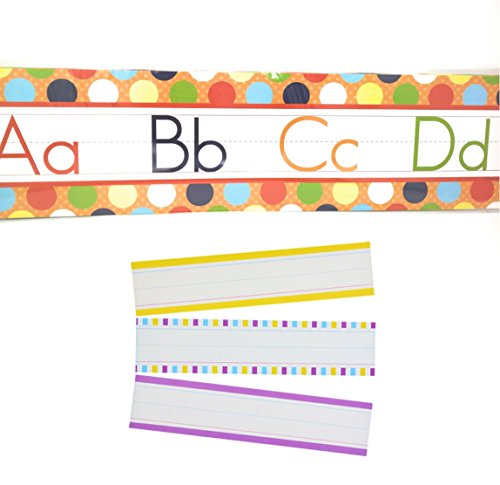 Buy Teaching Tree Manuscript Alphabet Bulletin Back to School Board Set ...