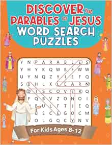 Discover the Parables of Jesus Word Search Puzzles for Kids Ages 8-12 ...